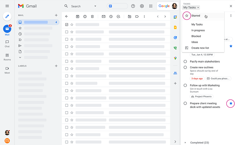 New Google Tasks Features: Mark a Task with a Star and Add a Task From Chat | UNLV Information ...